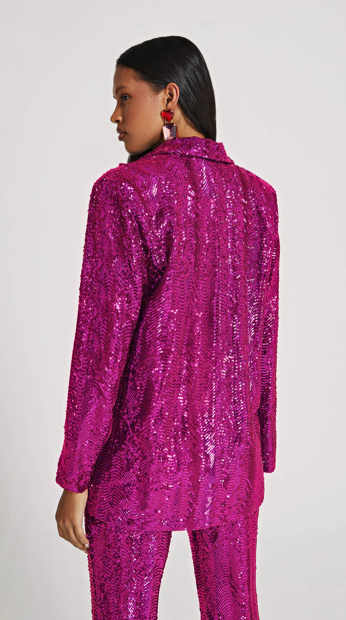 Blazer Morena Rosa Alongado Pink